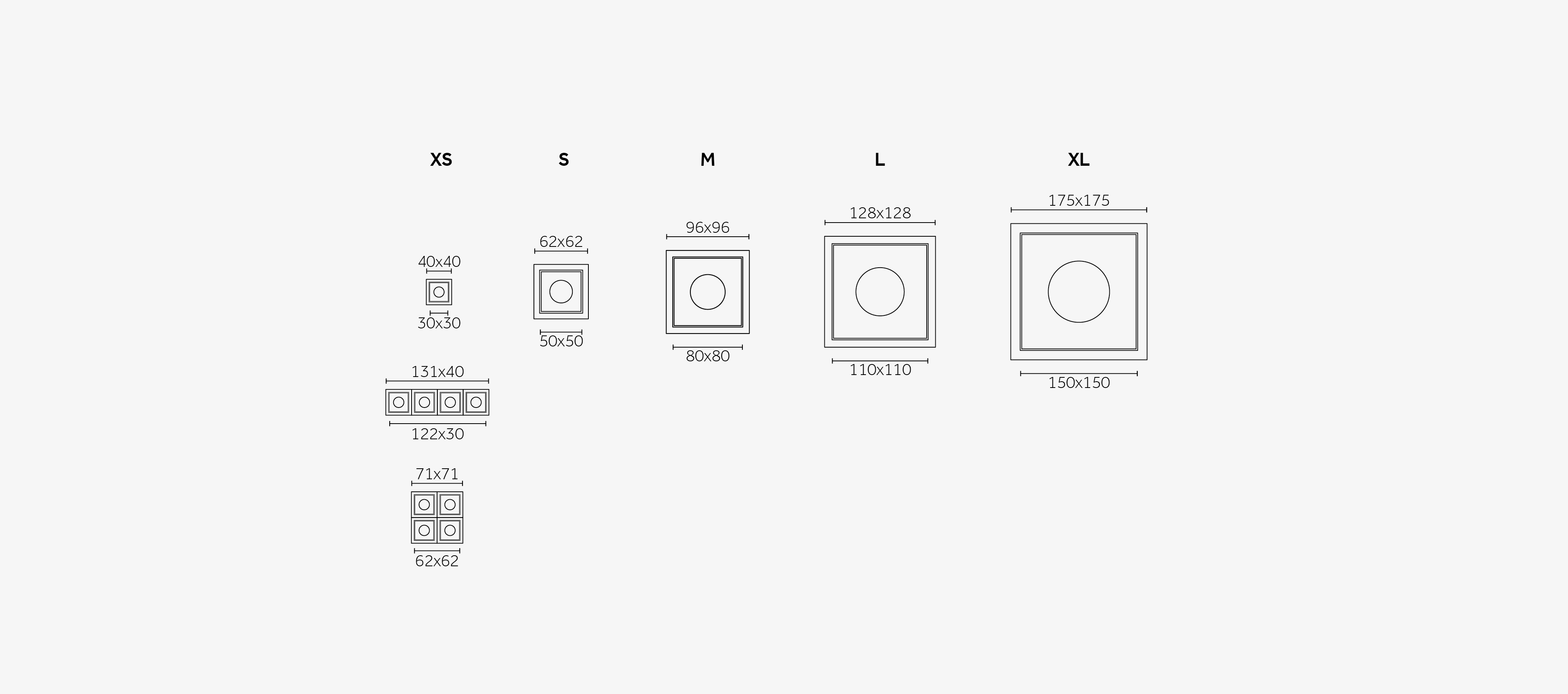 Mood Pro Fixed Square | Reggiani Illuminazione